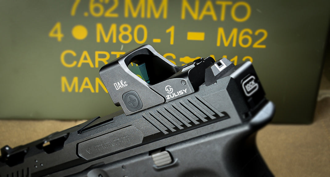 Zulisy OAKc Green Dot Sight 3 MOA Dot & 56 MOA Circle Ring 1x24mm for ...